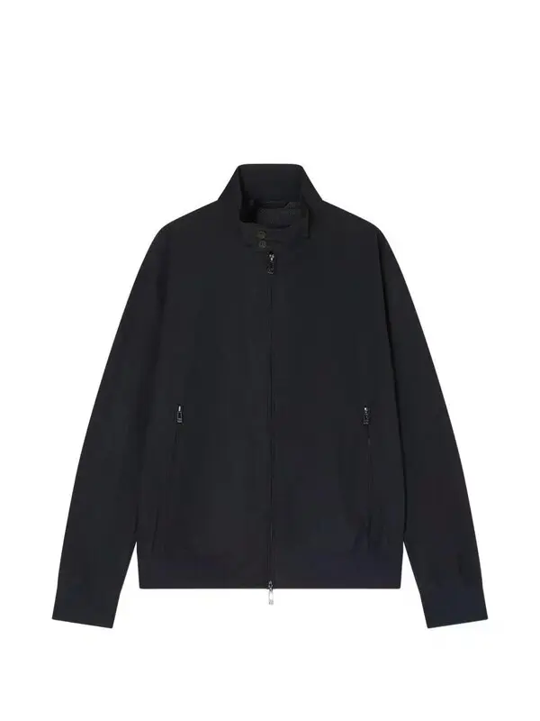 Armani Exchange Zip-up High-neck Jacket - Blue