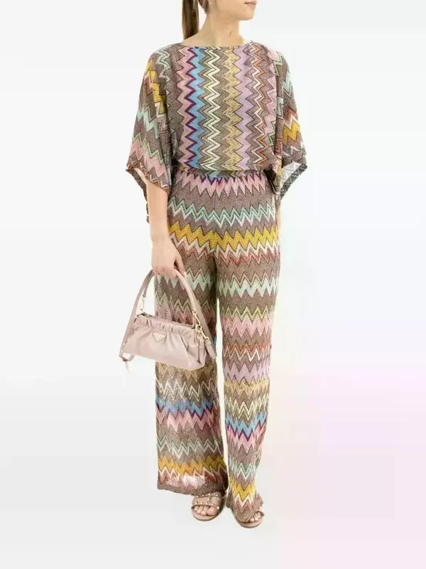 Missoni Zigzag-knit Palazzo Pants