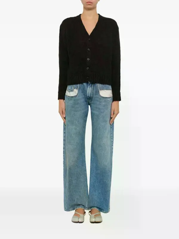 MAISON MARGIELA Four-stitch Logo Hemp Cardigan