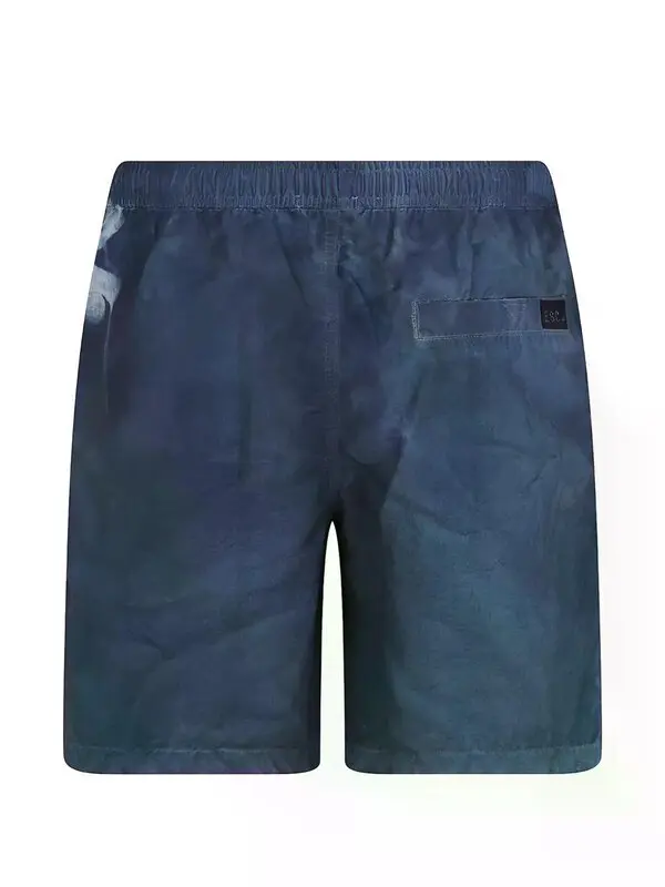 ESCAPISTA Garment-dyed Floral-print Drawstring Swim Shorts