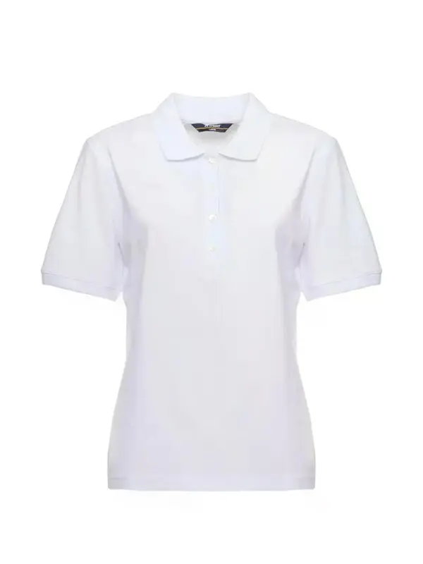 K-WAY Piqué Texture Polo Shirt - White