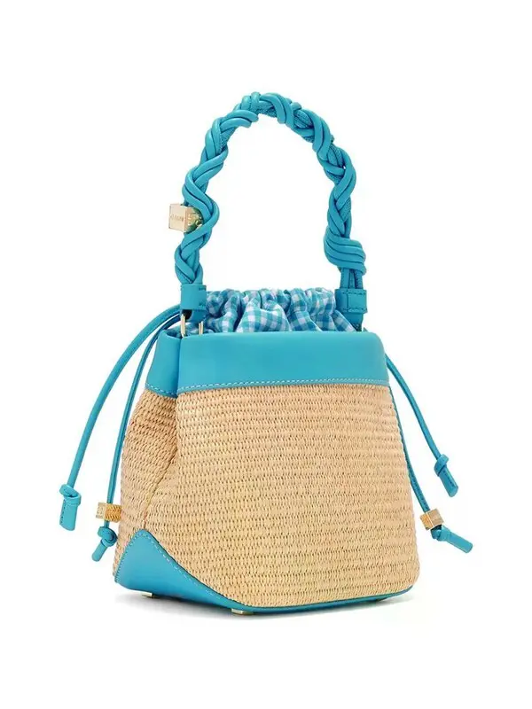 GANNI Raffia Bucket Bag