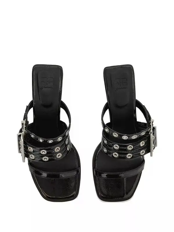 GANNI Embellished Buckle-strap Sandals