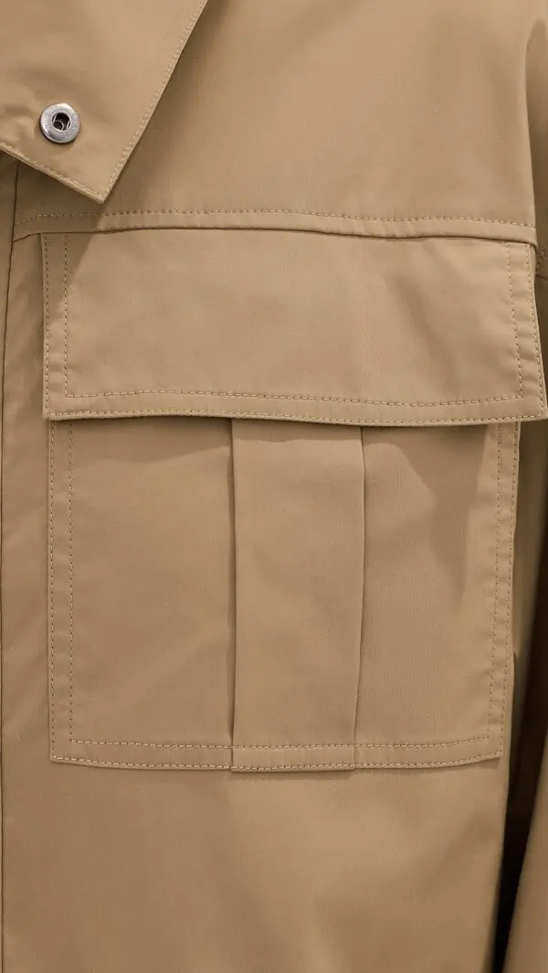 LE BOP Aubrey Jacket With Funnel Neck And Zip Front - Hazelnut