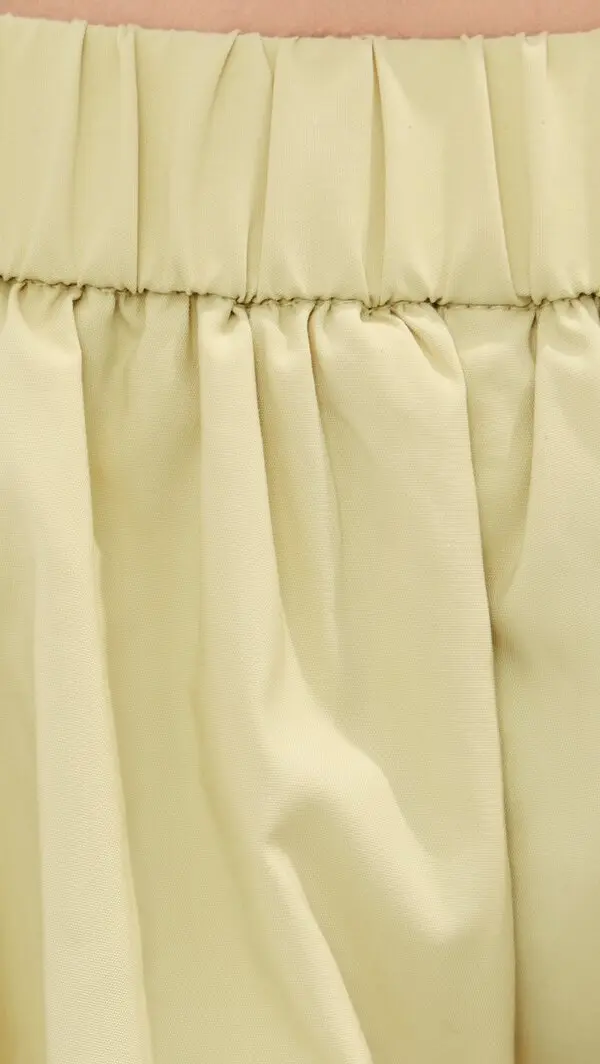 LE BOP Nolan Bubble Shorts - Honeydew