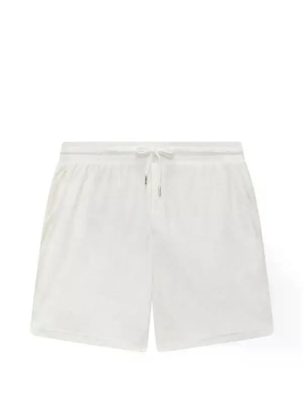 Frescobol Carioca Augusto Terrycloth Drawstring Shorts