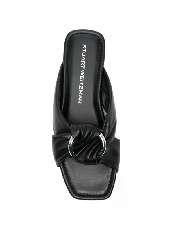STUART WEITZMAN Knotted Slides With Ring Detail