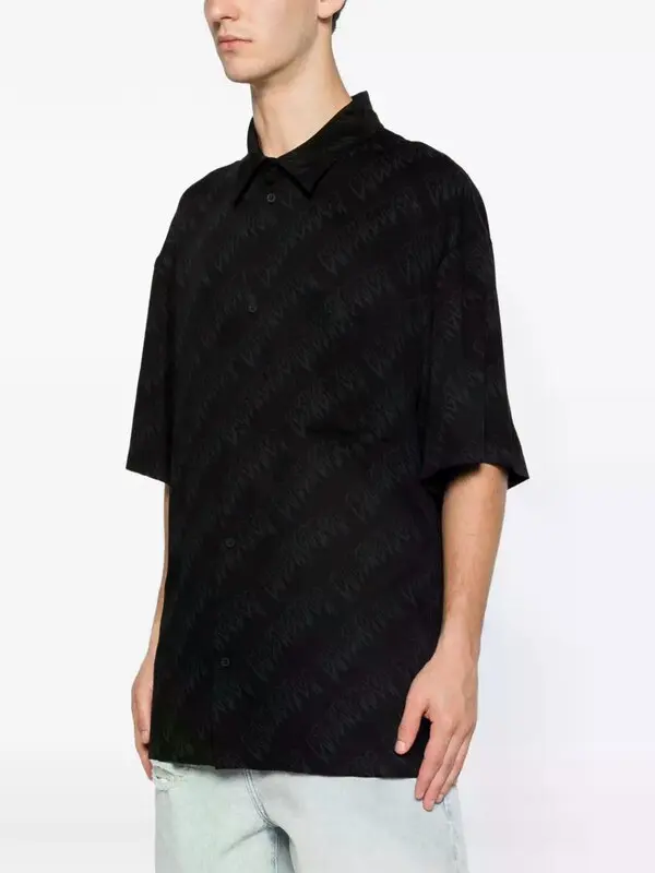 Balenciaga Print Short-sleeve Shirt