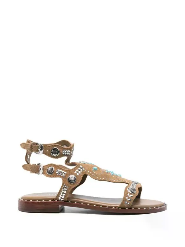 Ash Buckle-fastening Suede Sandals