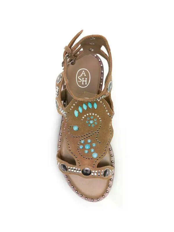 Ash Buckle-fastening Suede Sandals