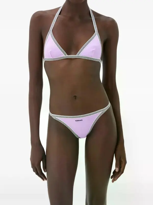 Versace Greca Motif Bikini Top