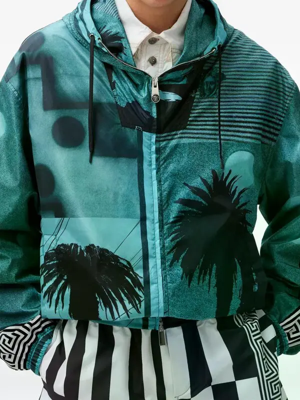Versace Printed Nylon Windbreaker