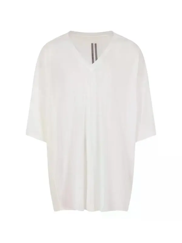 Rick Owens Oversized V-neck T-shirt - White