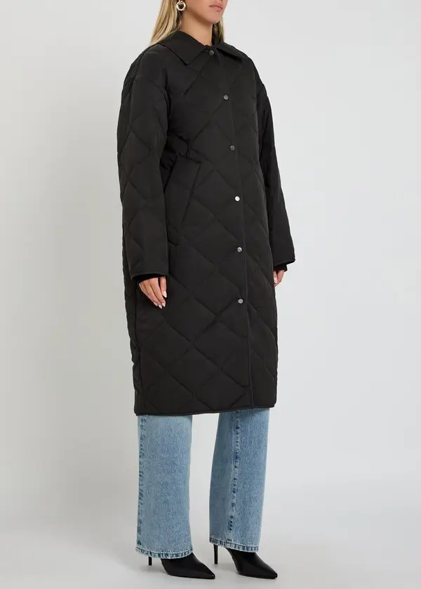 JOSEPH Penny Quilted Woven Coat