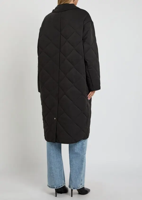JOSEPH Penny Quilted Woven Coat