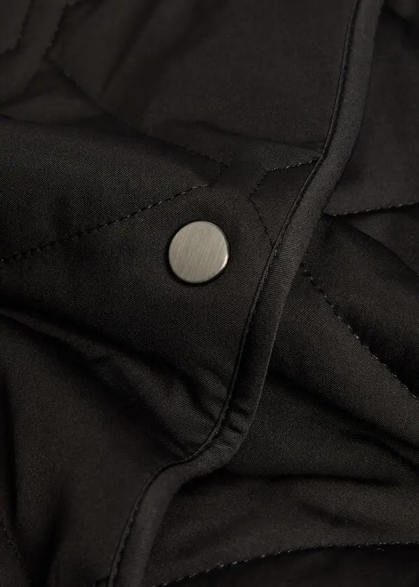 JOSEPH Penny Quilted Woven Coat