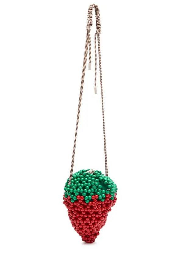 ALEMAIS Alémais Strawberry Mini Bead Cross-body Bag
