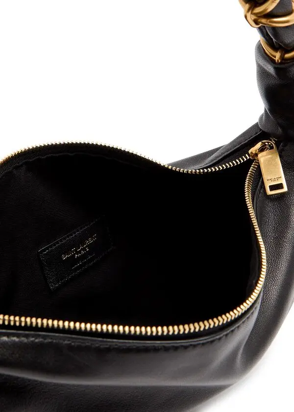Saint Laurent Leather Hobo Bag