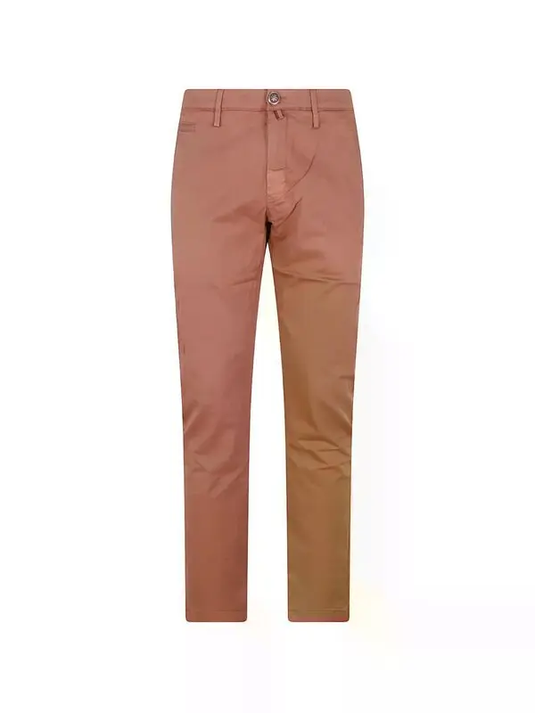Jacob Cohen Gray Logo-patch Chino Trousers - Brown