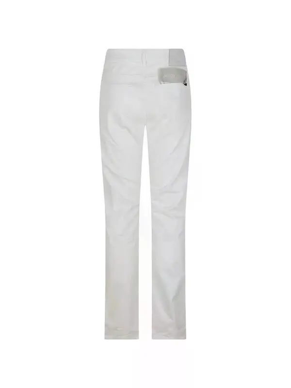 Jacob Cohen Gray Logo-patch Slim-fit Chino Trousers