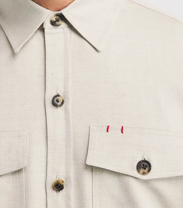 Isaia Wool-blend Overshirt