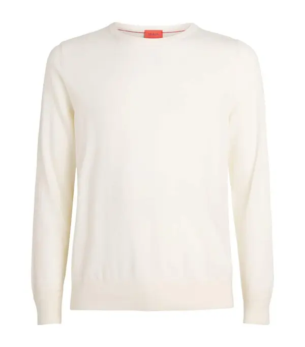 Isaia Wool Crewneck Sweater - Ivory