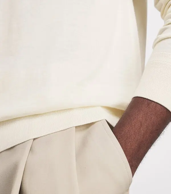 Isaia Wool Crewneck Sweater - Ivory