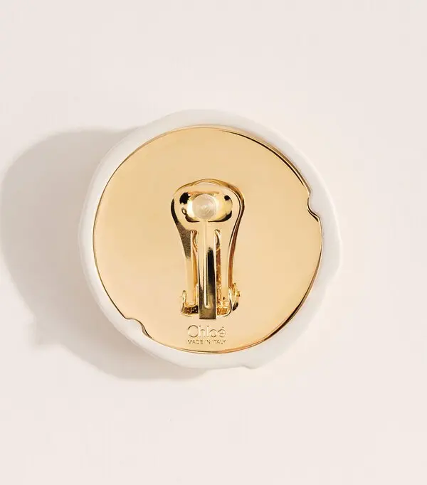 Chloé Pleats Clip-on Earrings