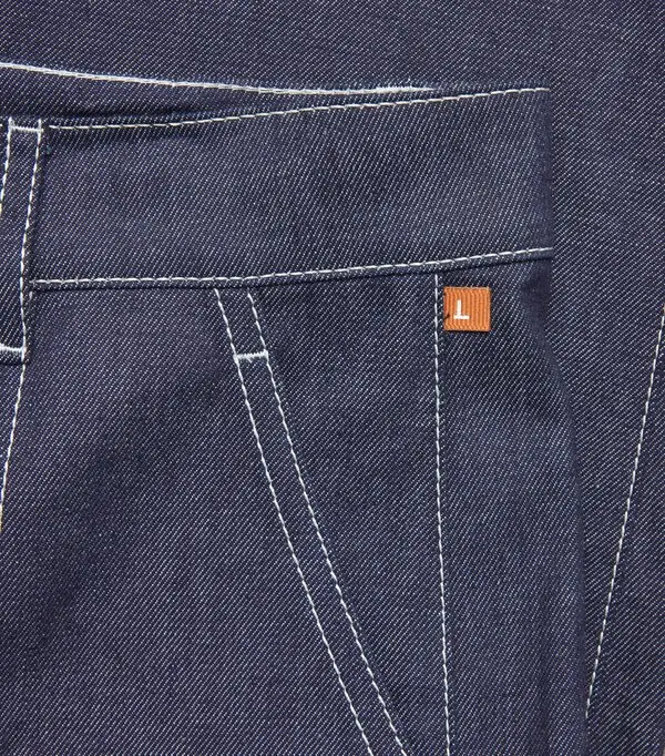Lafayette 148 New York Chambray Straight Trousers