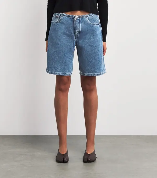 Still Here Cool Denim Shorts - Blue