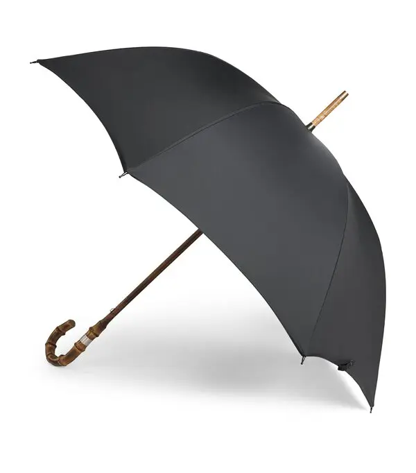 SWAINE Whangee Bamboo Singin' In The Rain Umbrella - Black