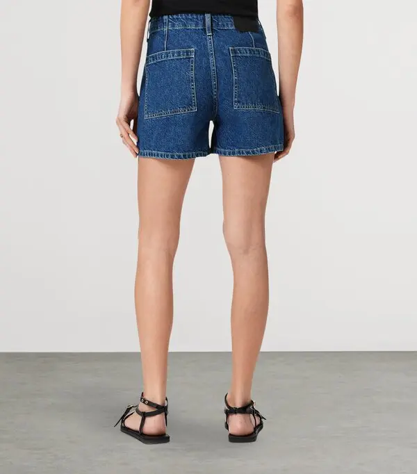 ALLSAINTS Mid-rise Buttoned Denim Shorts