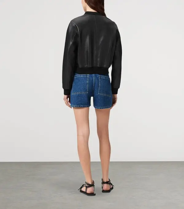 ALLSAINTS Mid-rise Buttoned Denim Shorts