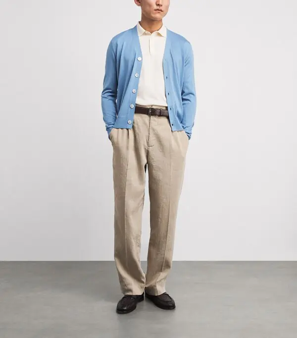 Isaia Silk-cashmere Cardigan