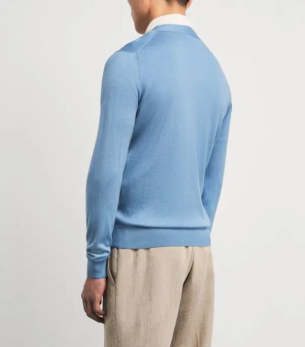 Isaia Silk-cashmere Cardigan