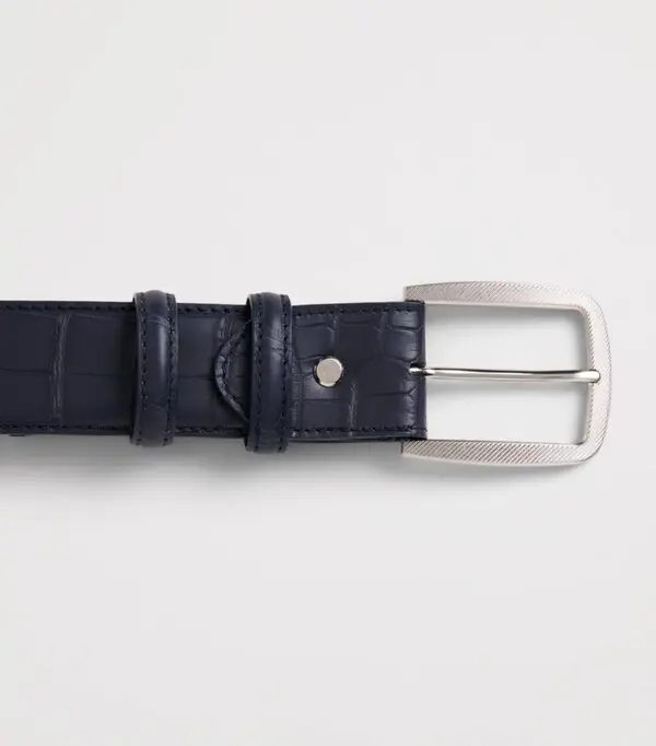 ELLIOT RHODES Alligator Leather Belt