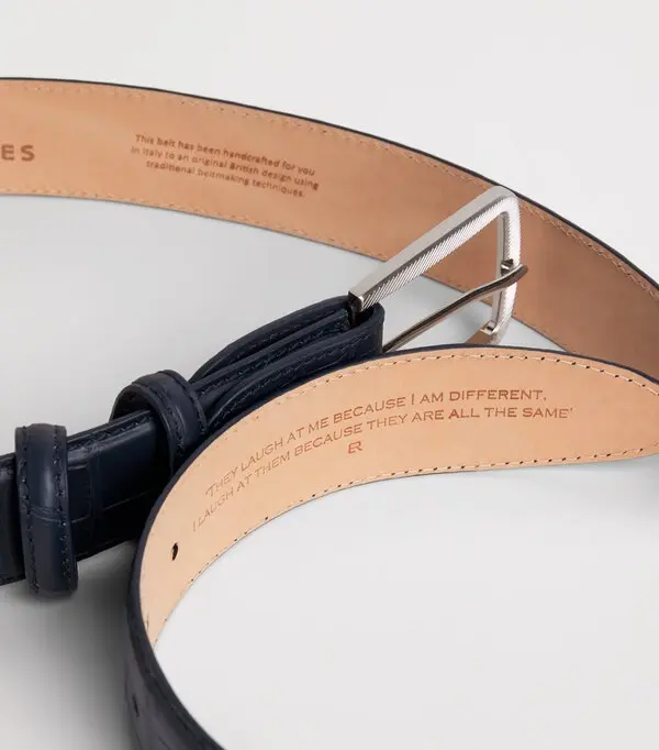 ELLIOT RHODES Alligator Leather Belt