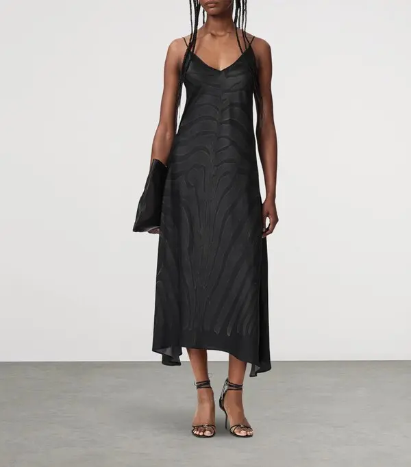 ALLSAINTS Leona V-neck Maxi Slip Dress