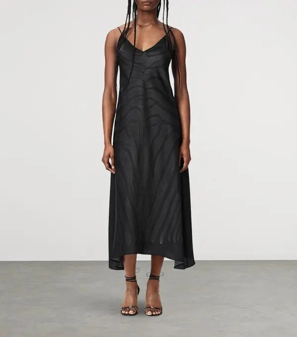 ALLSAINTS Leona V-neck Maxi Slip Dress