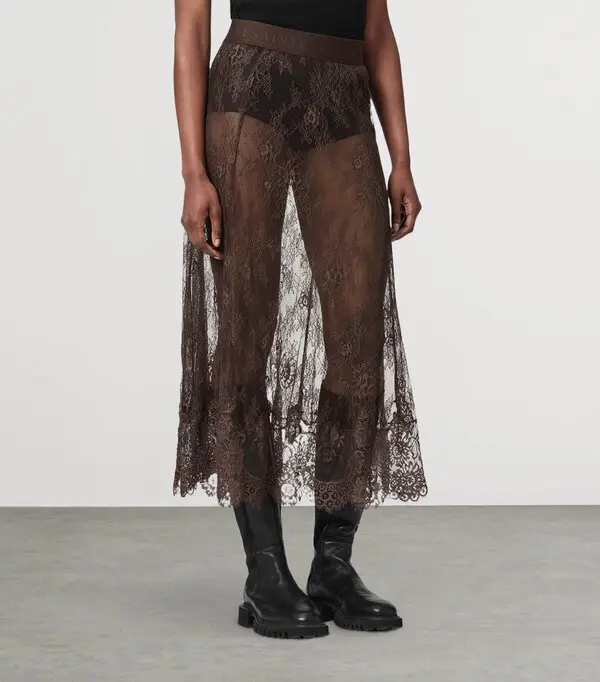 ALLSAINTS Arran Lace Maxi Skirt