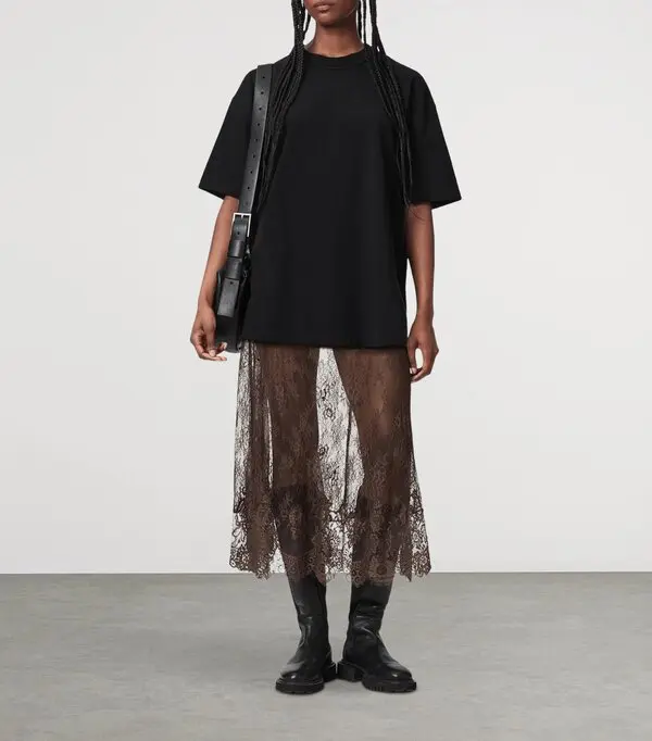 ALLSAINTS Arran Lace Maxi Skirt