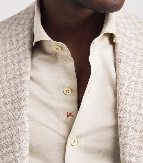 Isaia Cotton Jersey Shirt