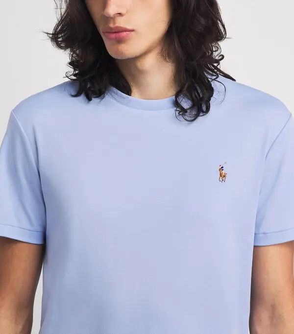 Polo Ralph Lauren Pima Cotton Polo Pony T-shirt - Blue