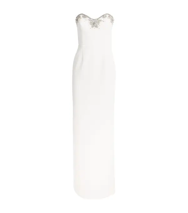 Rebecca Vallance Melva Strapless Maxi Dress - Ivory