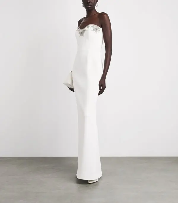 Rebecca Vallance Melva Strapless Maxi Dress - Ivory