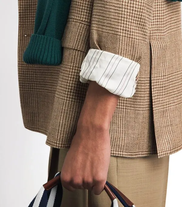 Polo Ralph Lauren Linen-silk-wool Glenplaid Blazer