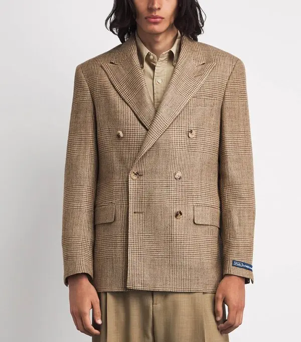 Polo Ralph Lauren Linen-silk-wool Glenplaid Blazer