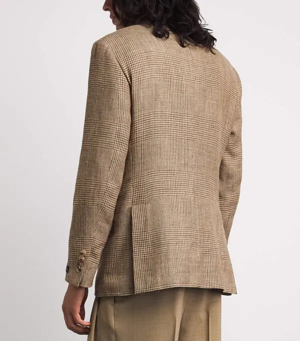 Polo Ralph Lauren Linen-silk-wool Glenplaid Blazer