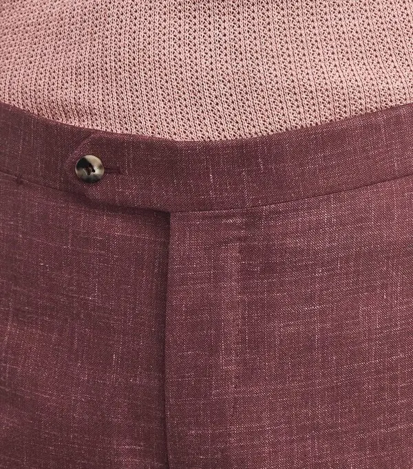 Isaia Wool-cashmere-silk-linen Sanita Trousers