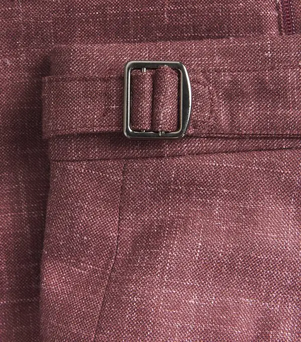 Isaia Wool-cashmere-silk-linen Sanita Trousers